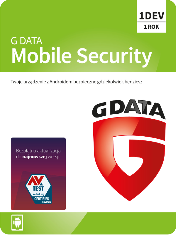 Kup G DATA Mobile Internet Security na 12 miesięcy (1 urządzenie)