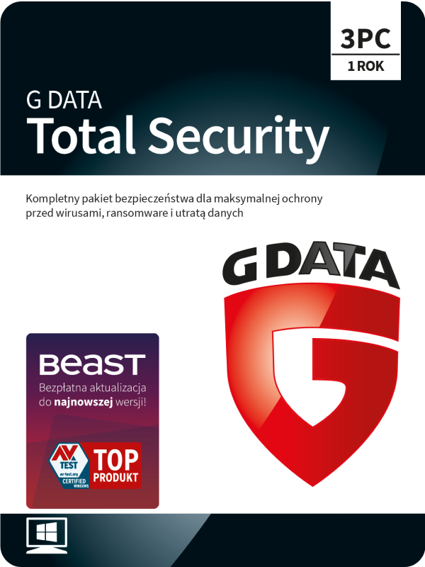 G DATA Total Security - 12-Month Antivirus Program (3 Users)