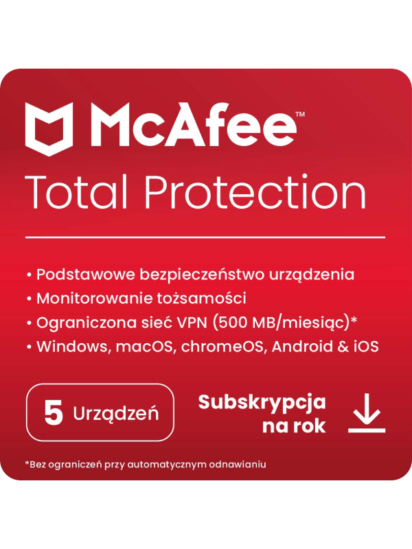 Buy McAfee Total Protection 05-Device | SOFTFLIX
