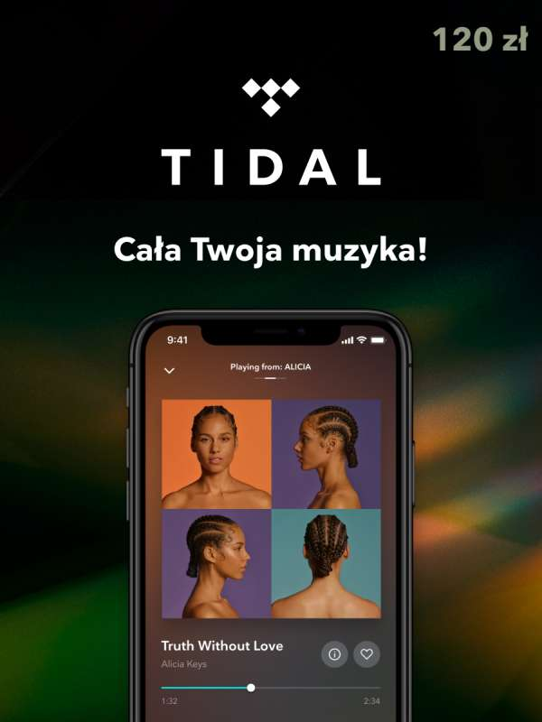TIDAL 120 PLN | Highest Sound Quality and Access to Millions of Tracks| SOFTFLIX